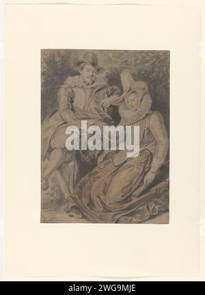 A drawing by Peter Paul Rubens of Isabella Brant, his wife and muse ...