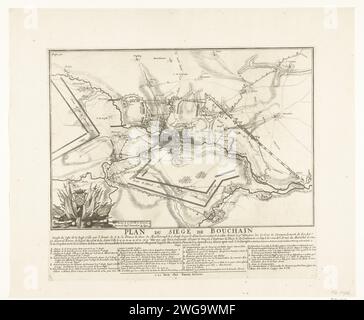 Siege of Bouchain, 1711, 1711 Map of the siege of Bouchain, besieged ...