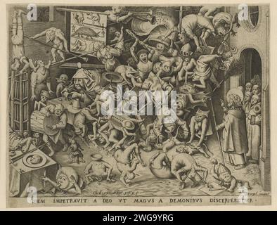 The Fall of the Magician Hermogenes (After Pieter Brueghel I). Museum ...