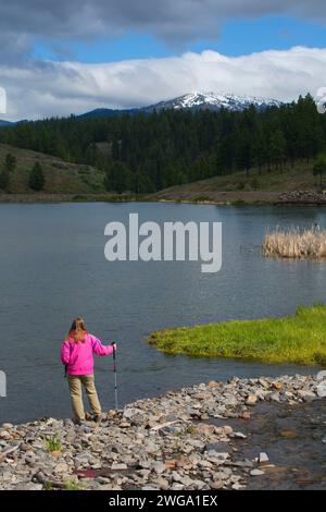 Bates Pond, Bates State Park, Oregon Stock Photo - Alamy
