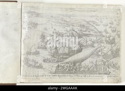 Arrival of the fleet at Goleta, 1574 - 1578 print Arrival of the ...