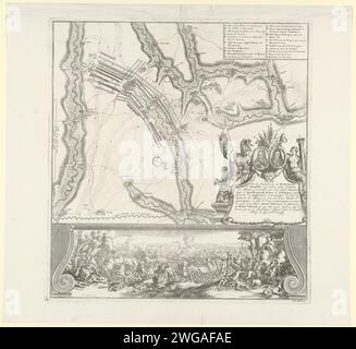 Battle of Ramillies, 1706, 1706 print Plan of the Battle of Ramillies ...