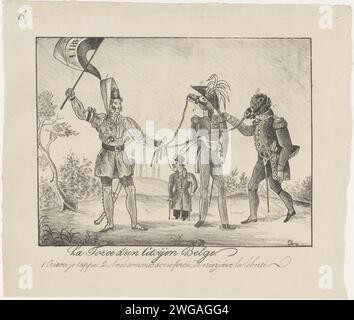 Cartoon on Minister Van Maanen, 1830, V. Dubrulle, 1830 - 1831 print ...
