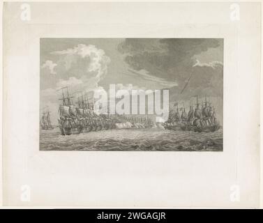 Sea battle at Kamperduin (Start), 1797, Reinier Vinkeles (I), After ...