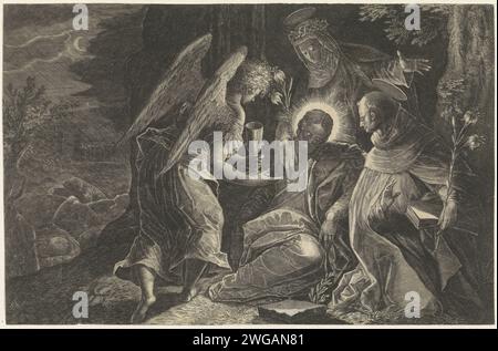 Christ comforted by an angel in the court of Getsemane, Carl Bloch ...