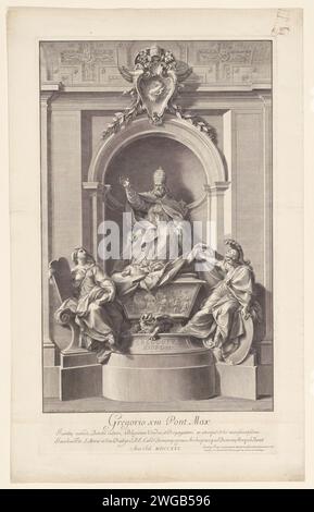 A 18th Century engraving of Pope Gregory I (also known as Saint Gregory ...