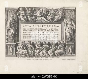Title print of the series on the actions of the apostles, 1643 print ...