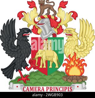 Coat of arms of the METROPOLITAN BOROUGH AND CITY OF BIRMINGHAM, WEST ...