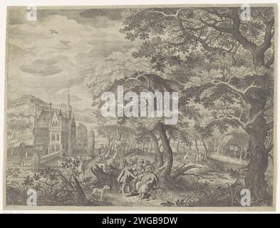 David's servants come to Nabal, who in the background is shearing his ...