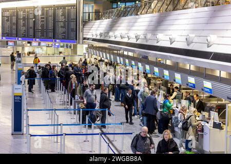 Lufthansa airlines check in counters at Terminal 3 of Ben Gurion ...