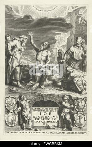 Job is scolded by his wife, Cornelis Galle (II), After Abraham van ...