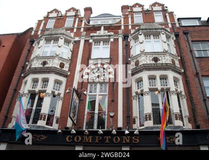 Comptons pub, Old Compton Street, Soho, London Stock Photo - Alamy