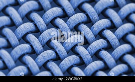 Woven fabric detail under microscope. 3D illustration Stock Photo - Alamy