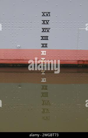 Roman numerals on ship bow Stock Photo - Alamy
