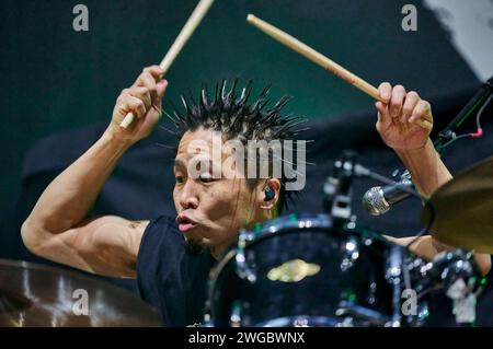 Yuya Godri Taniguchi von SiM Silence iz Mine live in der ZAG Arena ...