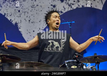 Yuya Godri Taniguchi von SiM Silence iz Mine live in der ZAG Arena ...