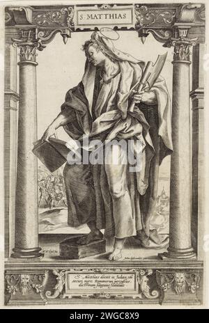 Martyrdom of Mattias, Anonymous, After Maerten de Vos, 1646 print ...