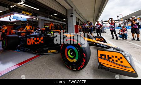 McLaren driver Lando Norris during qualifying at the Lusail ...