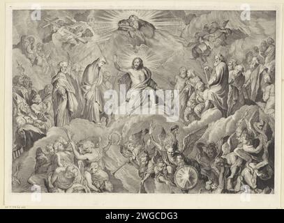 Last judgment (top plate), Cornelis Visscher (II), After Peter Paul ...