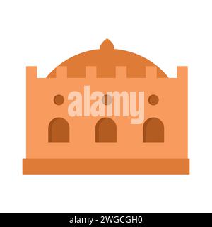 Traditional ancient arabic architecture mud brick buildings. Towers ...