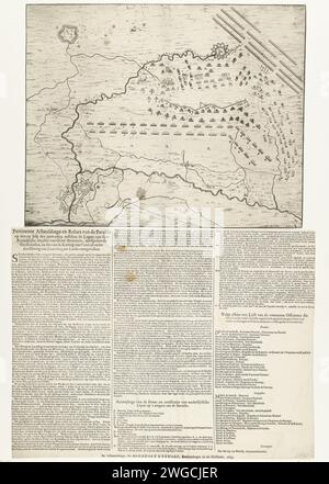 Map of the Battle of Landen, 1693, 1693 print Map of the battle in ...