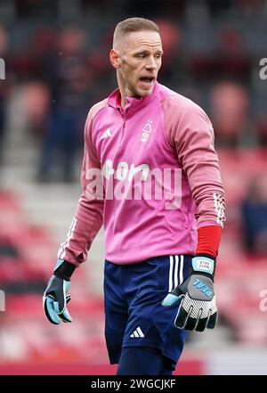 Matz Sels, Nottingham Forest goalkeeper during the Premier League match ...