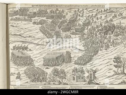 Battle of Dreux, first meet, 1562, 1565 - 1573 print Battle of Dreux between the Huguenots and ...