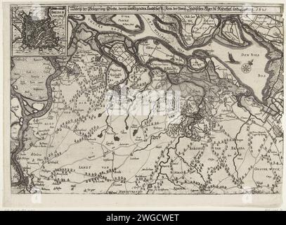 Large map of the siege of Breda, 1624-1625, Siege of Breda under the orders of Marquis Spinola ...
