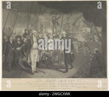 The Battle of Kamperduin on 11 October 1797 between the Batavian fleet ...
