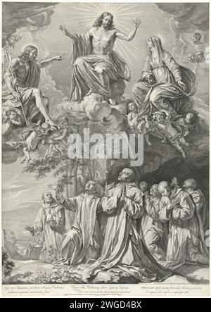 Saint Bruno. Line engraving Stock Photo - Alamy