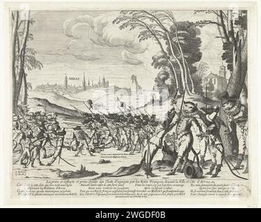 Siege and conquest of Arras by the French, 1640, 1640 print Map of the ...