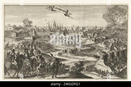Siege of Luxembourg by the French, 1684, 1684 print Map of the ...