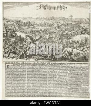 Text sheet at the print of the Battle of Seneffe, 1674, 1674 text sheet ...
