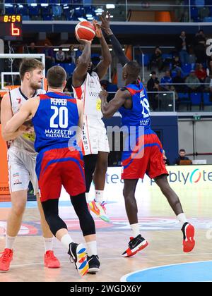 Giddy Potts (Wegreenit Urania Basket Milano) 3 points shoot during ...