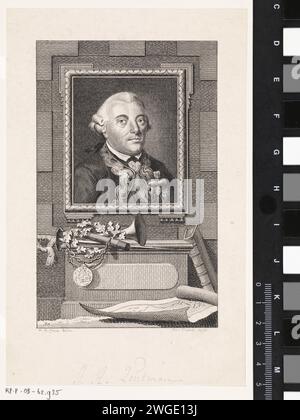 Portrait of Johan Arnold Zoutman, Reinier Vinkeles (I), After Jacobus ...
