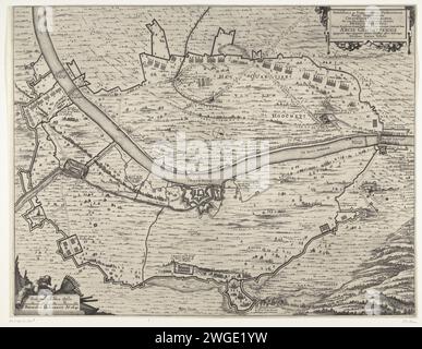 Map of the siege of Huis in Gennep (Tekstblad), 1641, 1641 text sheet ...
