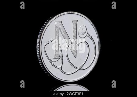 The letter 'N' for NHS on a 2018 A to Z 10 pence coin series Stock ...