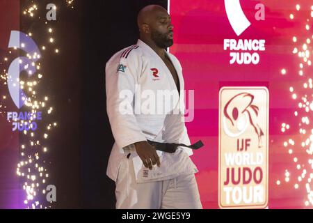 Teddy RINER (FRA) won the gold medal against Minjong KIM (KOR) in Men's Final +100Kg, during the ...