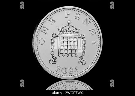 The first Silver One Penny to show the portrait of King Charles III ...