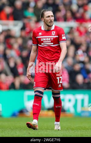 Luke Ayling of Middlesbrough FC during the Sky Bet Championship match ...