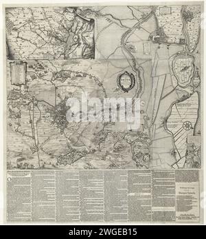 Large map of the siege of Breda, 1624-1625, Siege of Breda under the orders of Marquis Spinola ...