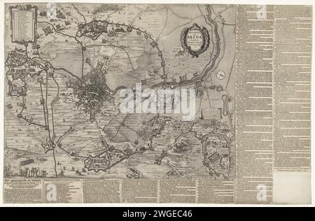 Large map of the siege of Breda, 1624-1625, Siege of Breda under the ...