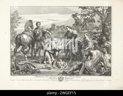 Faustulus brings Romulus and Remus to his wife, Alexis Chataigner, 1782 ...