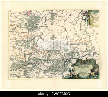 Map with the positions of the Allies and the French at the siege of Namur, 1695, Anonymous, 1695 ...