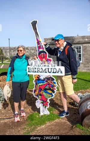 'Welcome to Bermuda' sign, North Arm, Royal Naval Dockyard, Sandy's ...
