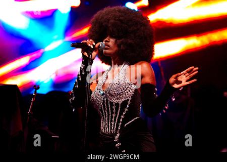 Italy 4 February 2024 Tanerélle Stephens - singer, songwriter and ...