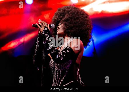 Italy 4 February 2024 Tanerélle Stephens - singer, songwriter and ...