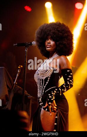 Italy 4 February 2024 Tanerélle Stephens - singer, songwriter and ...