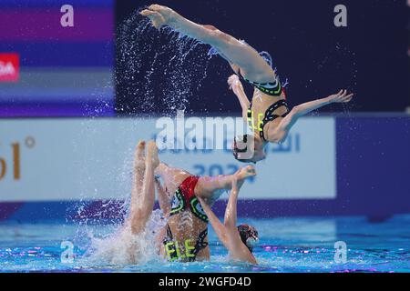 Doha, Qatar. 4th Feb, 2024. China team group (CHN) Artistic Swimming ...