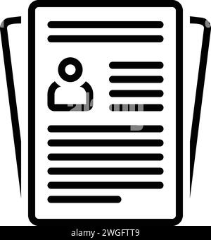 Icon for resume,summary Stock Vector Image & Art - Alamy